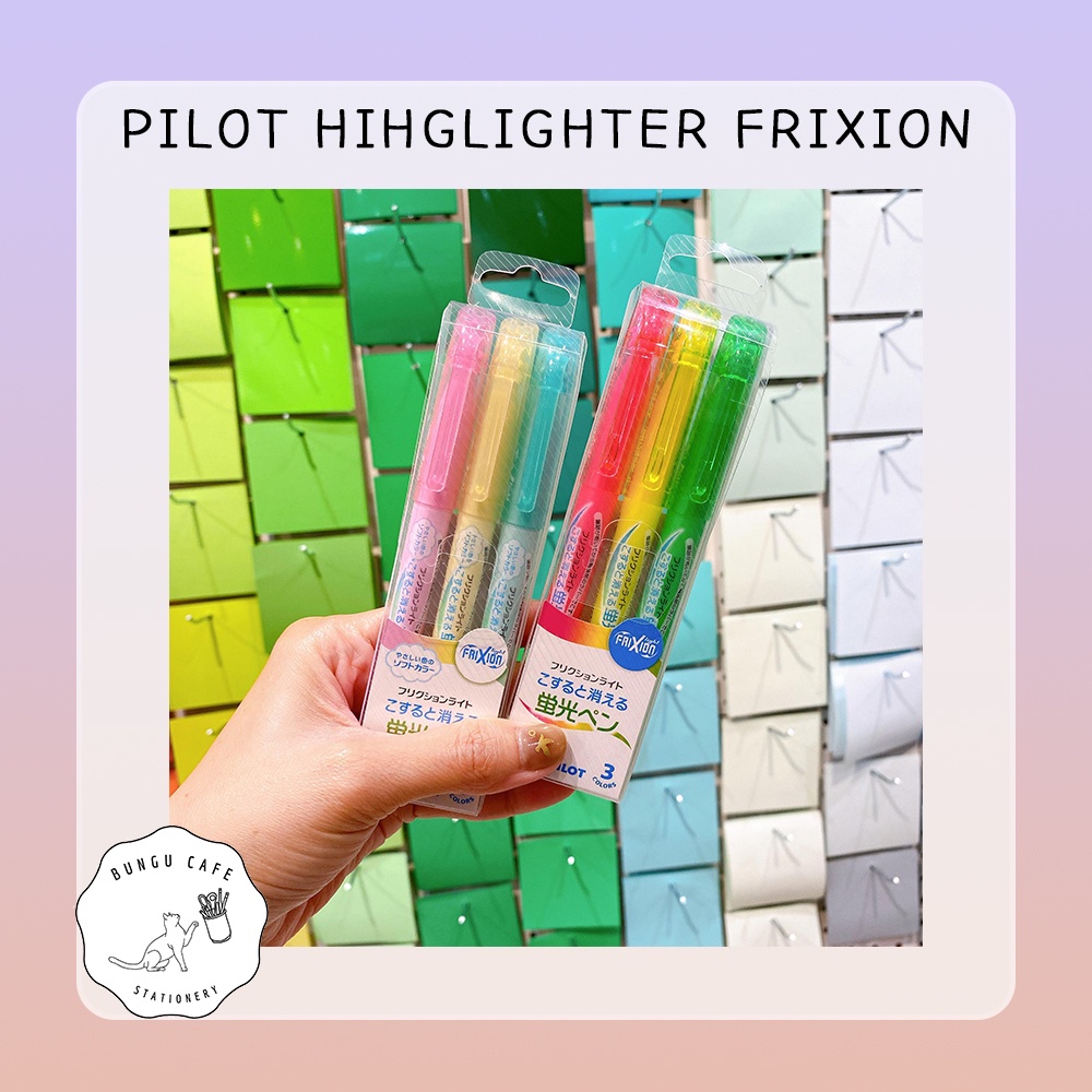 PILOT Hihglighter SET 3C // Erasable Highlighter Pastel And Neon Color ...
