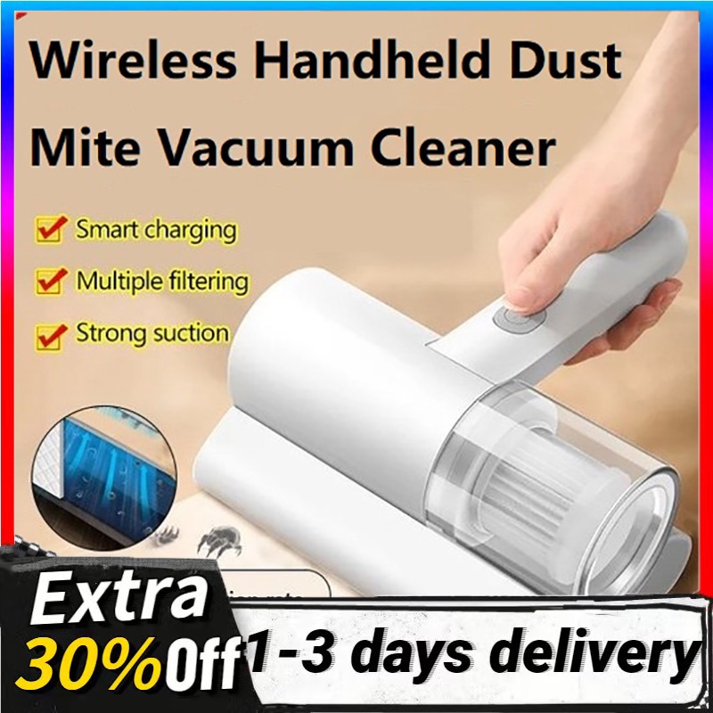Handheld Dust Mite Vacuum Cleaner 15000Pa UV Sterilization Vacuum Free ...