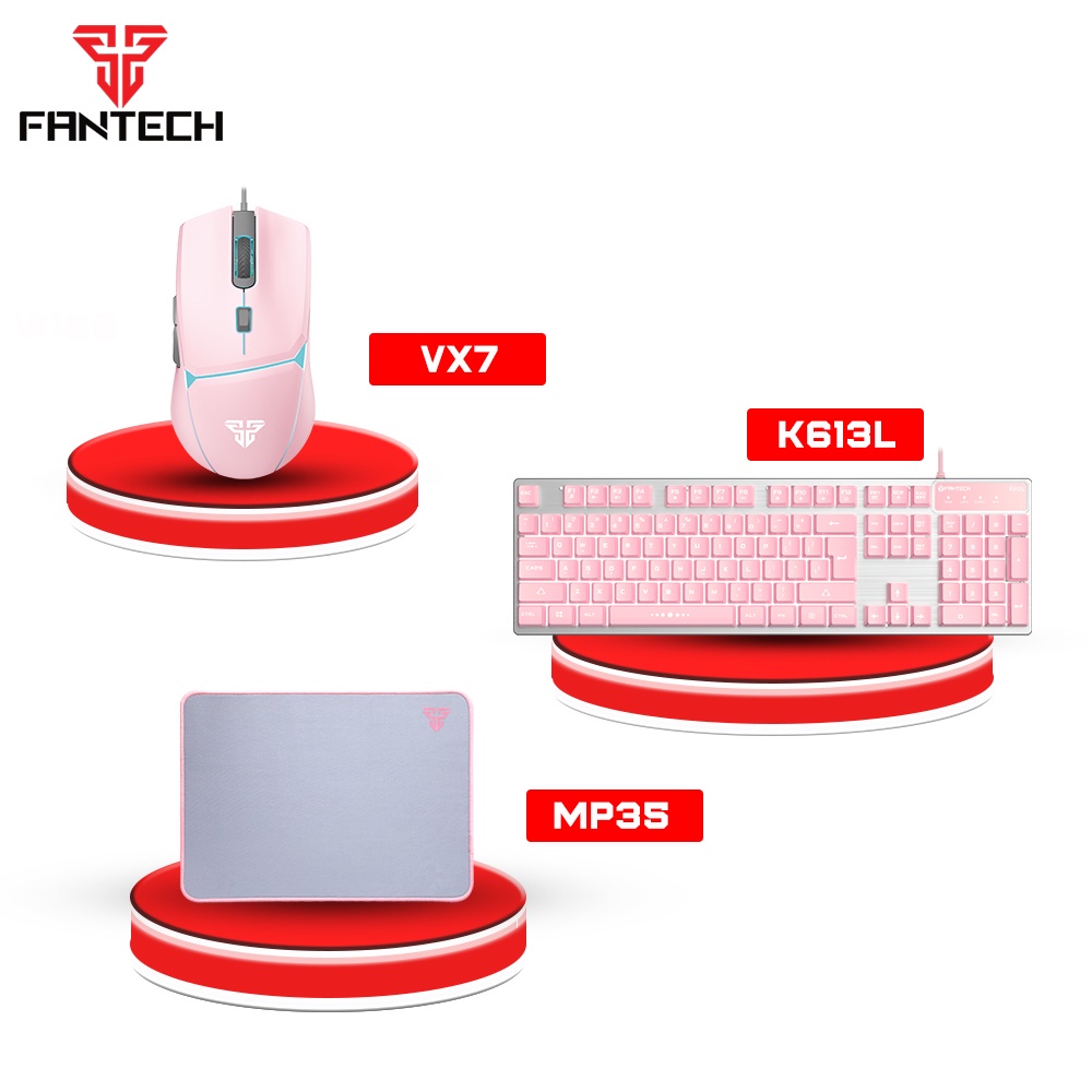 Fantech 3in1 Bundle K613L Gaming Keyboard + VX7 Gaming Mouse + Gaming ...