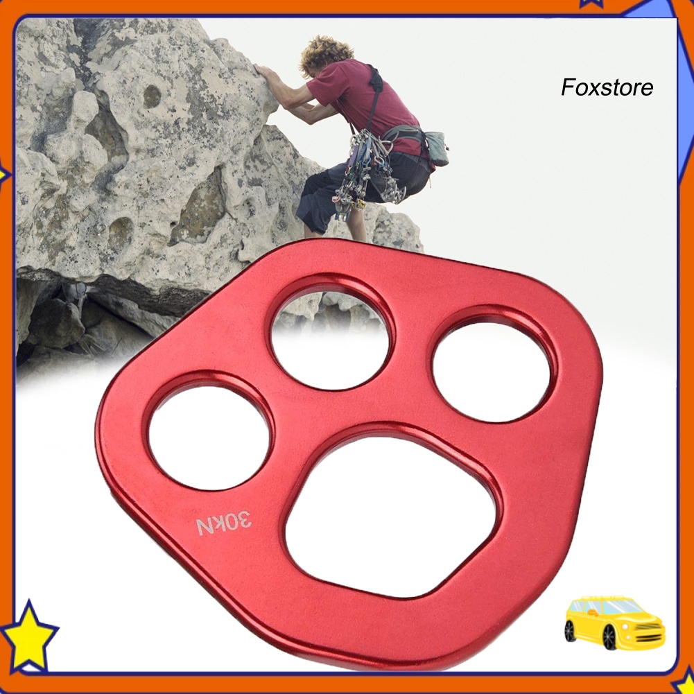 【che-22】30KN 4 Holes Rigging Plate Aluminum Rock Climbing Multi Anchor ...