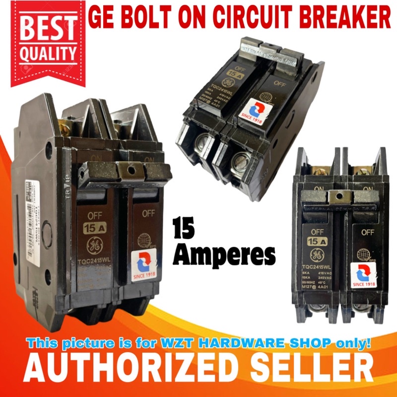 ORIGINAL GE HEAVY DUTY PLUG IN / BOLT ON CIRCUIT BREAKER 15/20/30/40/60 ...