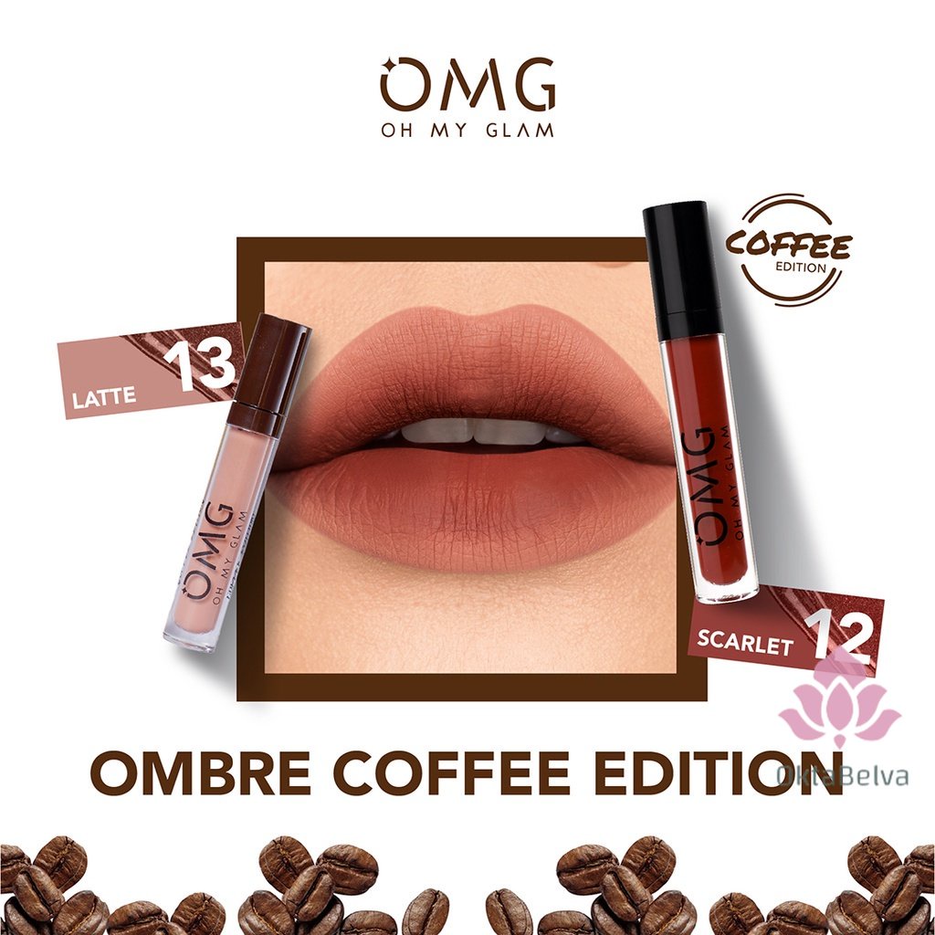 (Isi 2pcs 100% Original) Ombre Lips OMG Package OH MY GLAM Matte Kiss ...