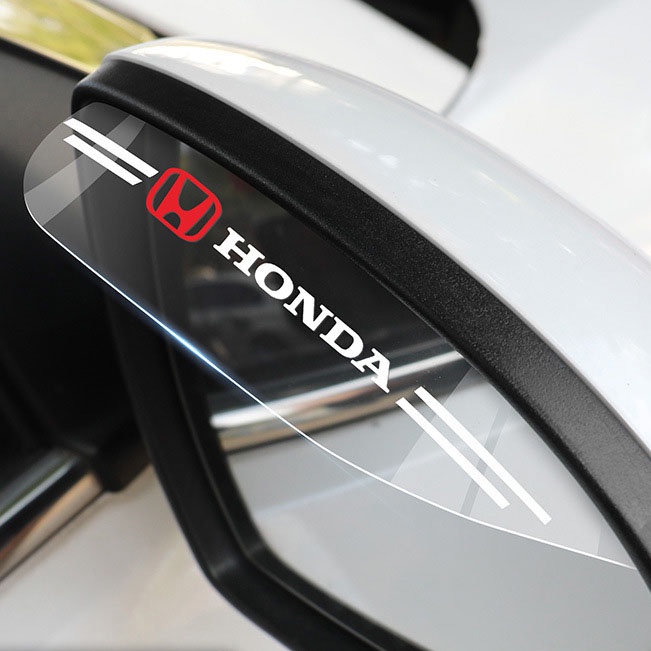 2pcs Honda Rear View Mirror Rain Eyebrow Rainproof For Freed Brio City ...
