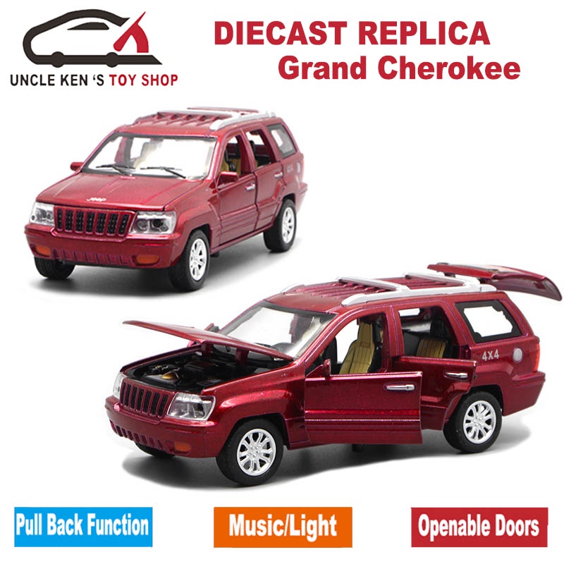1/32 Diecast Jeep Grand Cherokee Scale Replica Model, Boys Toys Car ...