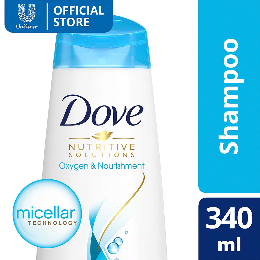 Dove Shampoo Oxygen & Nourishment 340ML | Shopee Philippines