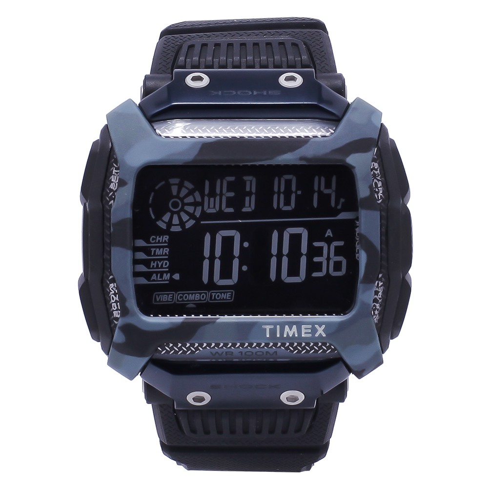Timex Command Shock Black Rubber Digital Watch For Men TW5M18200 SPORTS ...