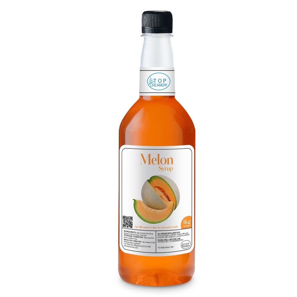 Top Creamery Fruity Syrup 750mL( Wintermelon, Banana, Peach, Blueberry ...