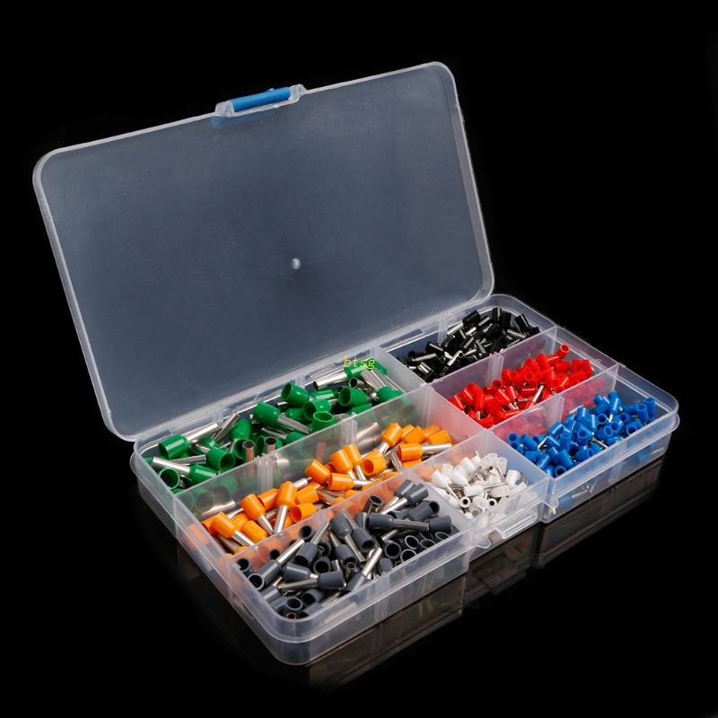 btsg 600 Pcs Insulated Cord End Terminal Bootlace Cooper Ferrules Kit ...
