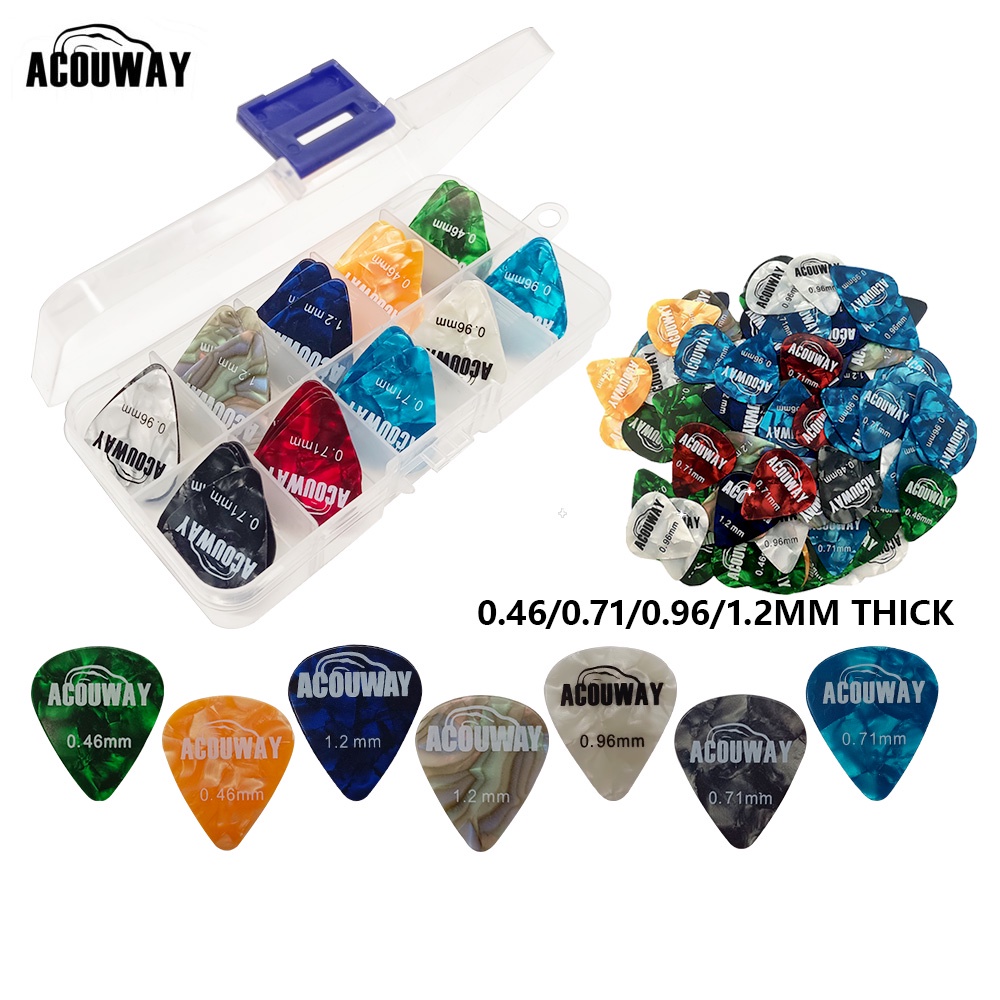 30pcs Acoustic Guitar Pick electric guitar plectrum mediator 0.46 /0.71 ...