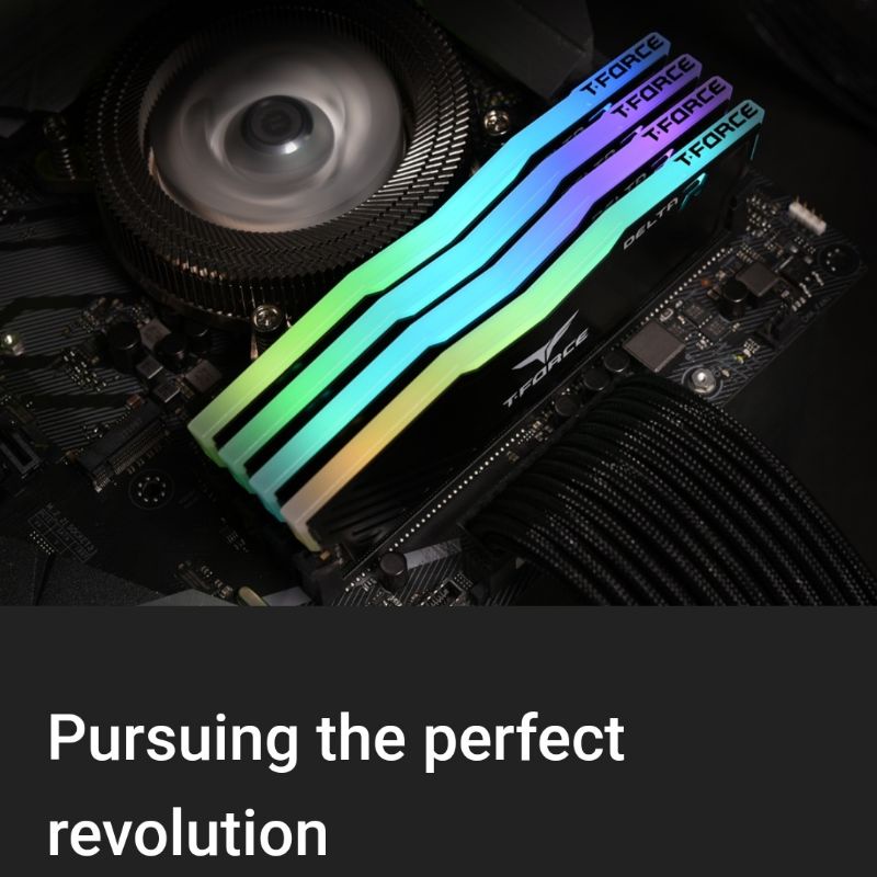 Teamgroup T-force Delta 8Gb 16Gb 32Gb 3200Mhz / 3600Mhz Black White Tuf ...