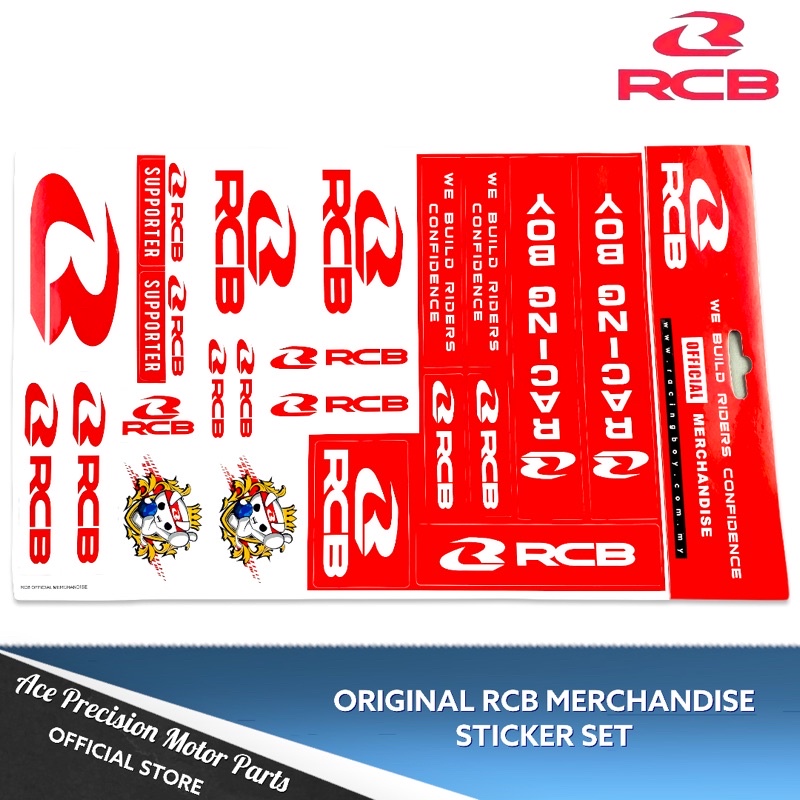 RCB OFFICIAL MERCHANDISE STICKER SET | Shopee Philippines