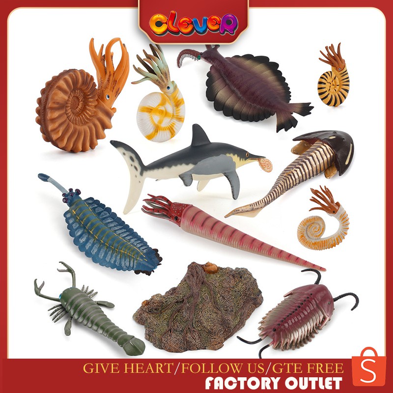CLEVER COD Simulation Insect Animal Model Toy Figures Mini Reptile ...