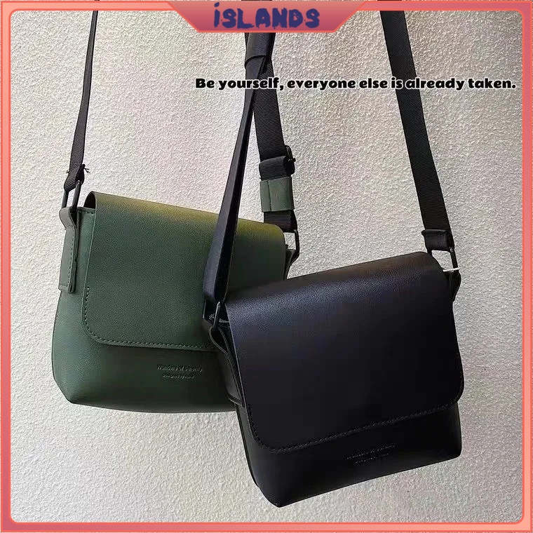 Men sling bag small square bag leather bag for men casual shoulder bag ...