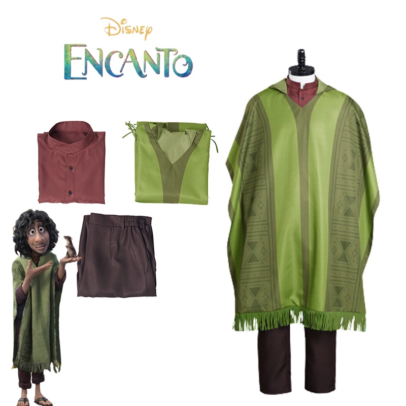 【Ready Stock】3pcs/set Encanto Bruno Cosplay Costume Kids Adults Cloak ...
