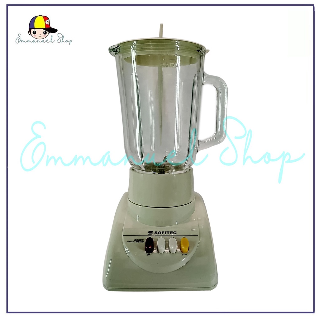 Sofitec 1.2L Electric Blender Glass Pitcher with Cover and Plastic ...