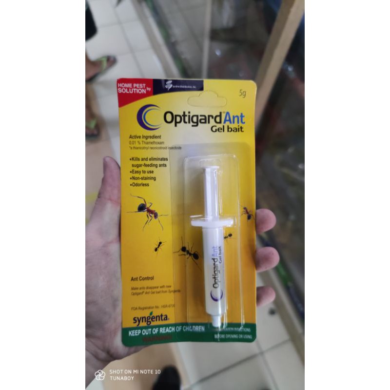 Jardine Optigard Ant Gel Bait 5grams Odorless (Kills Ants , Pest ...