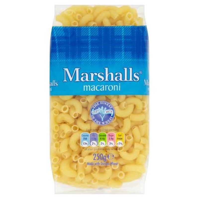 Marshalls Europe Macaroni Durum Wheat Pasta 250g | Shopee Philippines