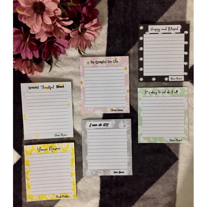 Personalized Daisy Mini notepad | Shopee Philippines