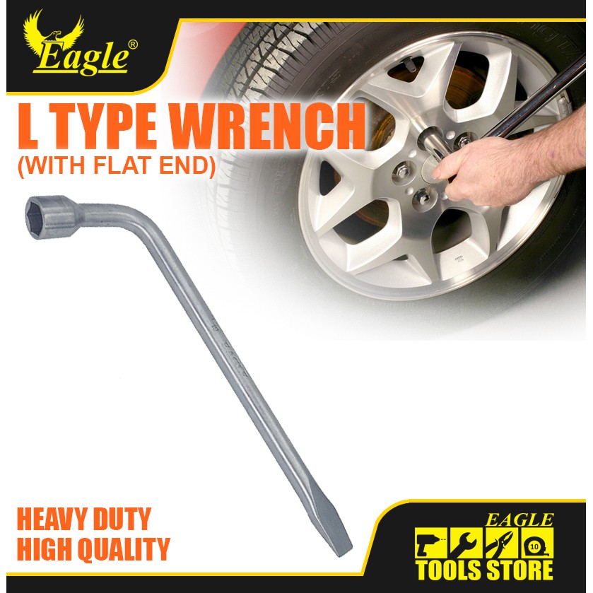 L Type Wrench 19MM/21MM Car Wheel Lug Nut Wrench Hex Key Socket Spanner ...