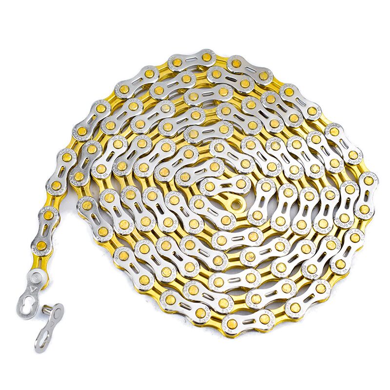 VG Sports Bicycle Chain 6 7 8 9 10 11 Speed Silver Gold Rainbow Color ...