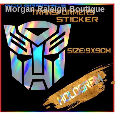 Transformers sticker chrome gold silver hologram / car sticker(car ...