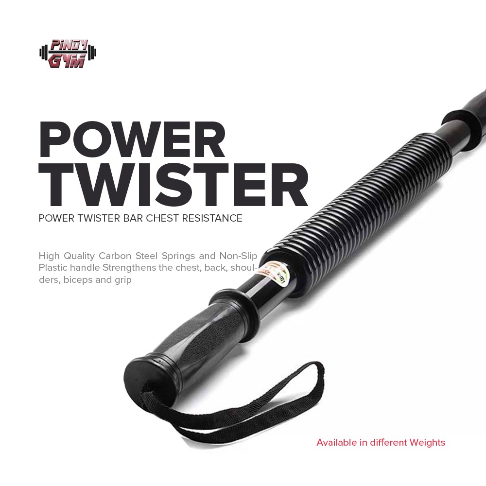 PinoyGym Power Twister Bar / Chest Resistance Spring - Total Upper Body ...
