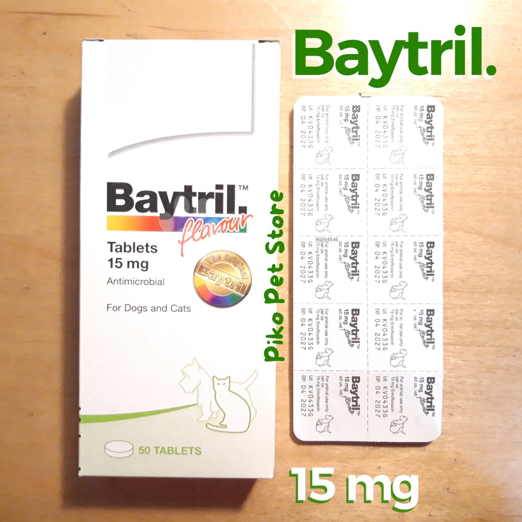 Baytril antibiotic cat dog 15mg 15mg per 1 baytril antibiotic Tablets ...