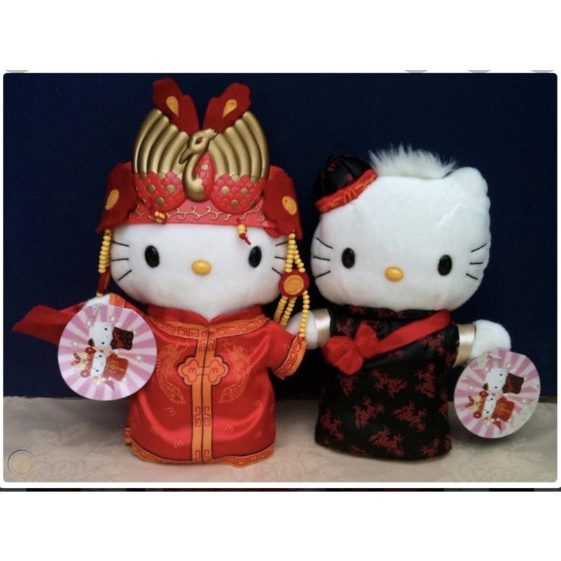 Hello kitty Chinese Wedding couple stuffed toy | Shopee Philippines