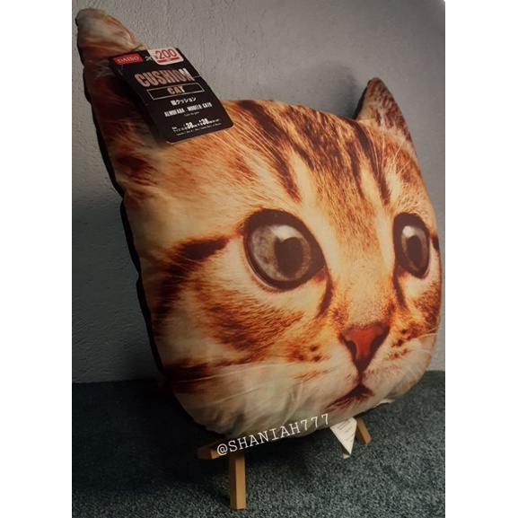 CAT-Daiso 3D Cute Cat Face Plush Soft Cushion / Pillow | Shopee Philippines