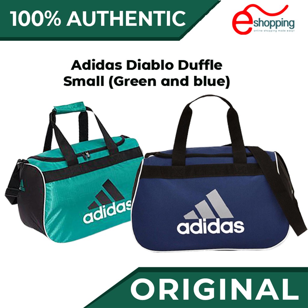 Adidas Diablo Duffle Small (Green and blue) | Shopee Philippines