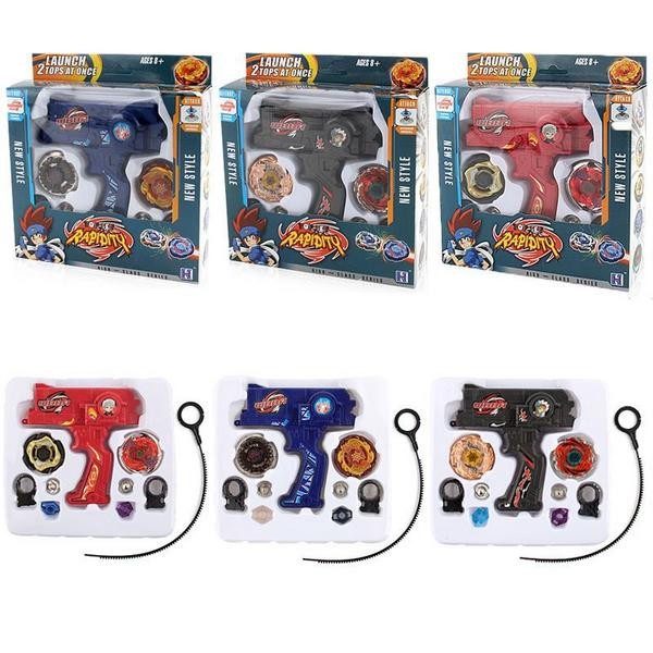 Beyblade Metal Fight Burst SET 4D With Launcher Beyblade SET 2 Beyblade ...