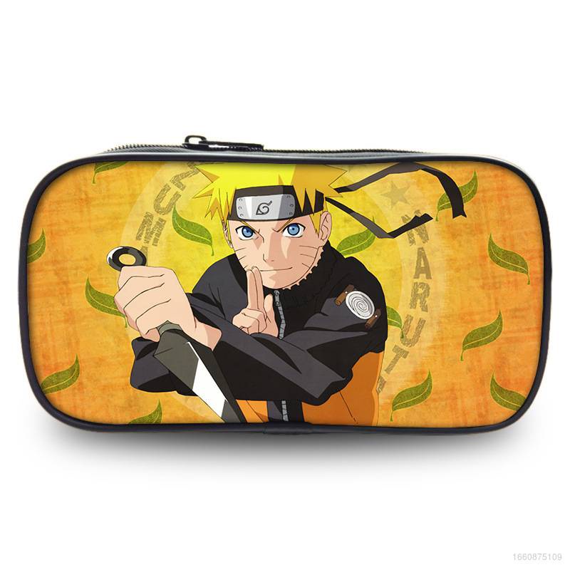 NS3 Naruto Pencil Case Sasuke Large Capacity Waterproof Stationery ...