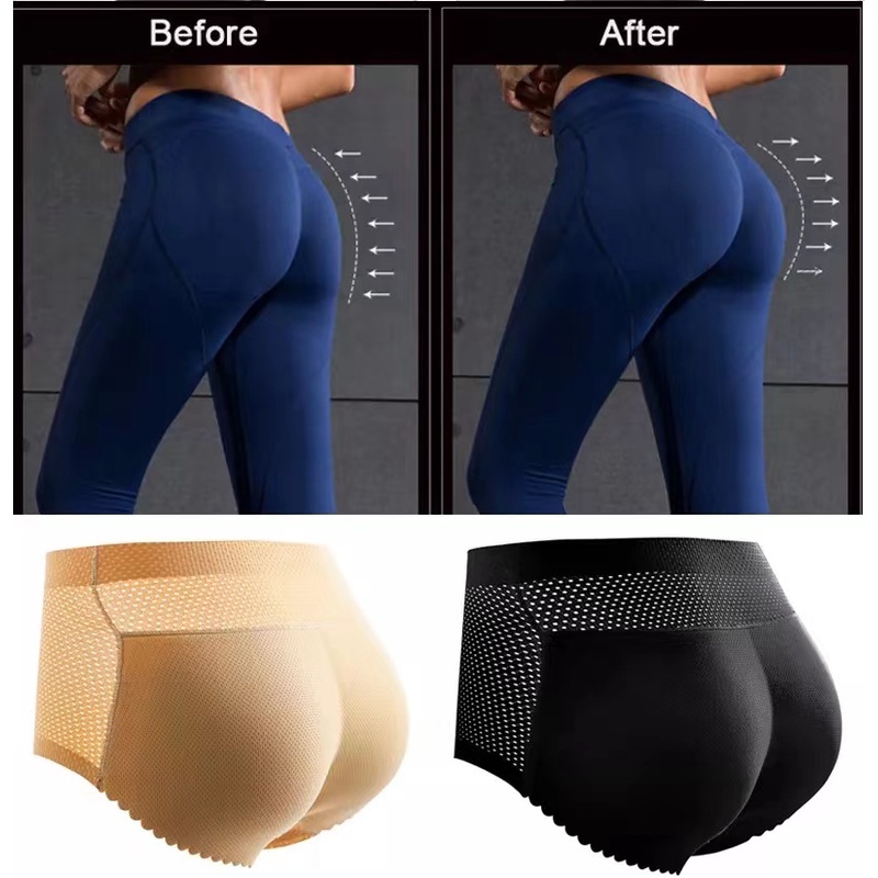 Women Padded Push Up Panties Butt Lifter Shaper Buttocks Hip Pads Invisible Control Panties ...