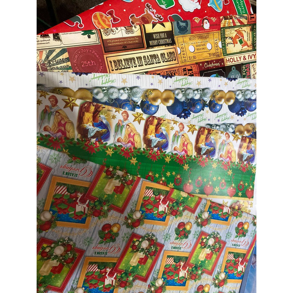 Christman Wrapper, Assorted Design All Occasion | Shopee Philippines