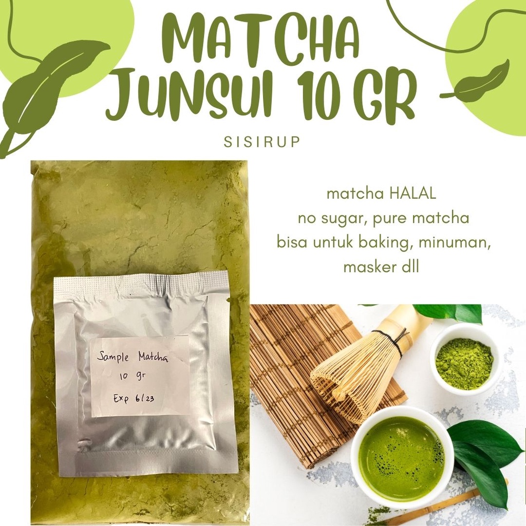 Sample Matcha Junsui/Pure Matcha 10 gram PREMIUM | Shopee Philippines