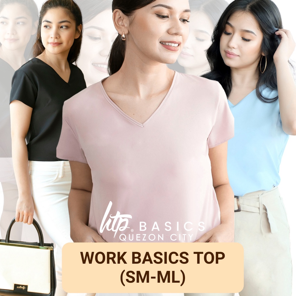 HTP WORK BASICS TOP SM-ML | Authorized Distributor | HTP Basics Quezon ...