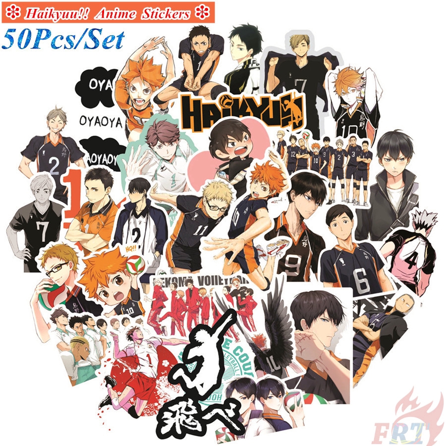 Haikyuu!! - Series 04 Anime Shoyo Hinata Tobio Kageyama Stickers 50Pcs ...