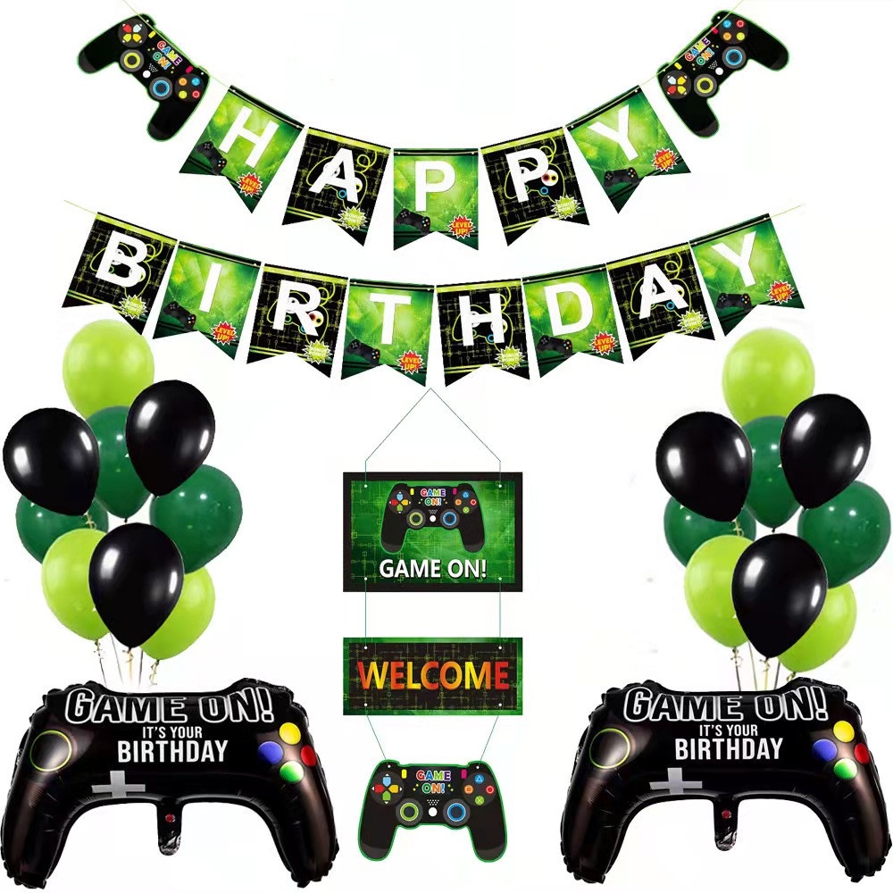 minecraft theme balloon Fortnite theme foil balloon new design birthday ...
