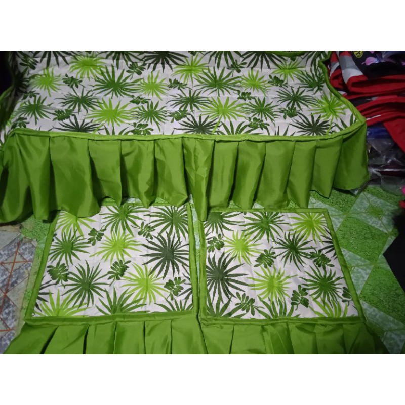 sapin sa upuan set w/ lace 3pcs 22x22 sqr 22x67 long | Shopee Philippines