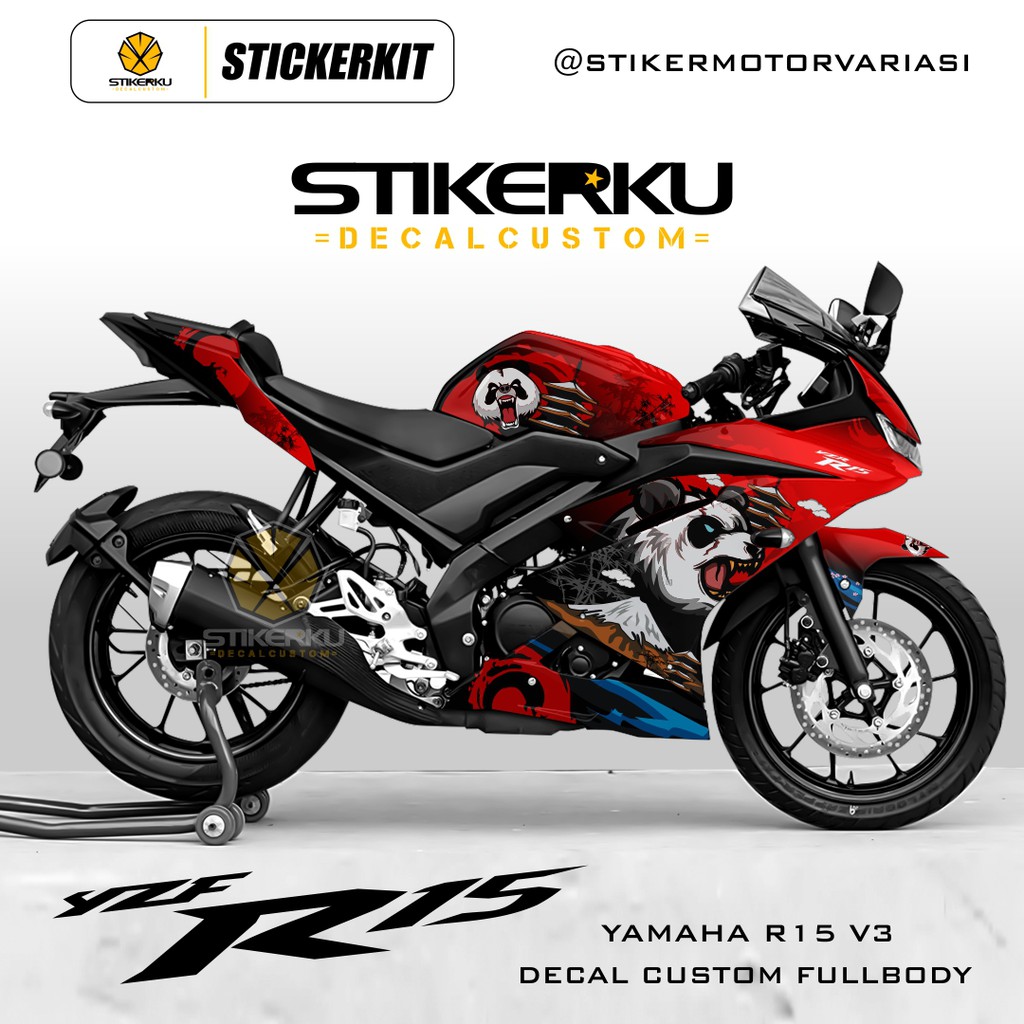 YAMAHA R15 V3 DECAL STICKER CUSTOM FULLBODY DESIGN | Shopee Philippines