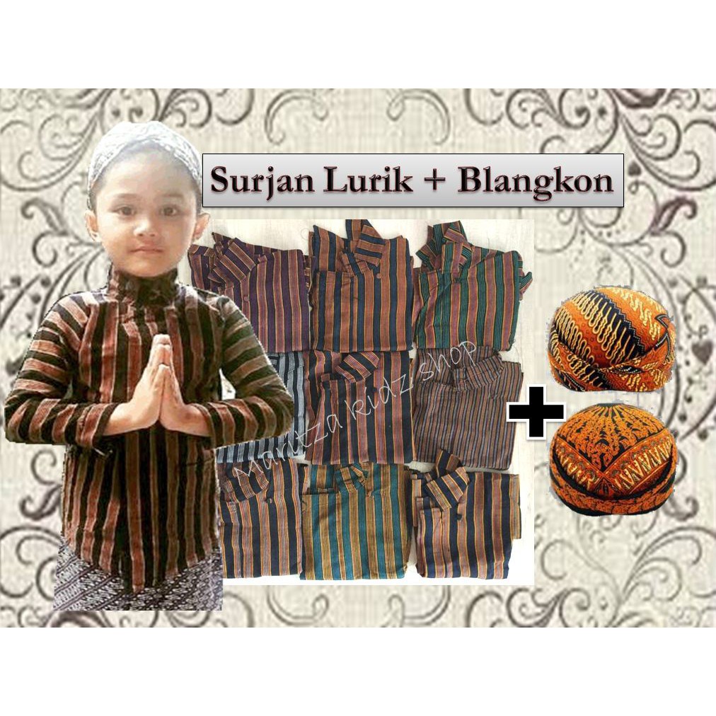 Surjan Lurik Javanese Traditional Clothing Package and Javanese ...