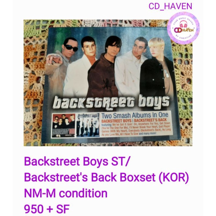 (unsealed) Backstreet Boys Self Titled / Backstreets Back CD Boxset ...