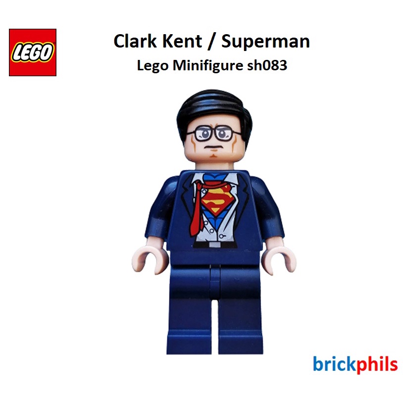Lego Minifigure sh083 Clark Kent / Superman | Shopee Philippines