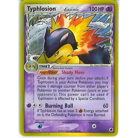 Typhlosion (Delta Species) - 12/101 - Holo Rare Ex Dragon Frontiers ...