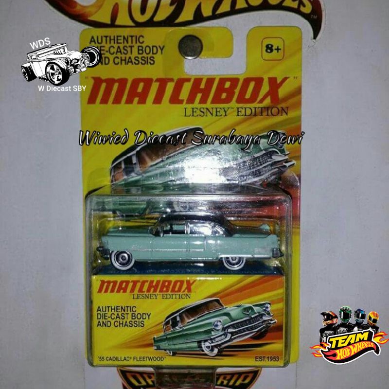Matchbox MBX Lesney Edition 55 Cadillac Fleetwood Green Classics Old ...