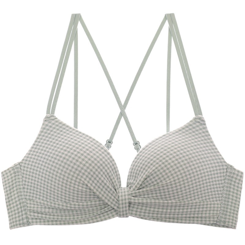 MOMO Push Up Bra Sexy Bra Small Chest Gathered Bralette with Foam Non ...