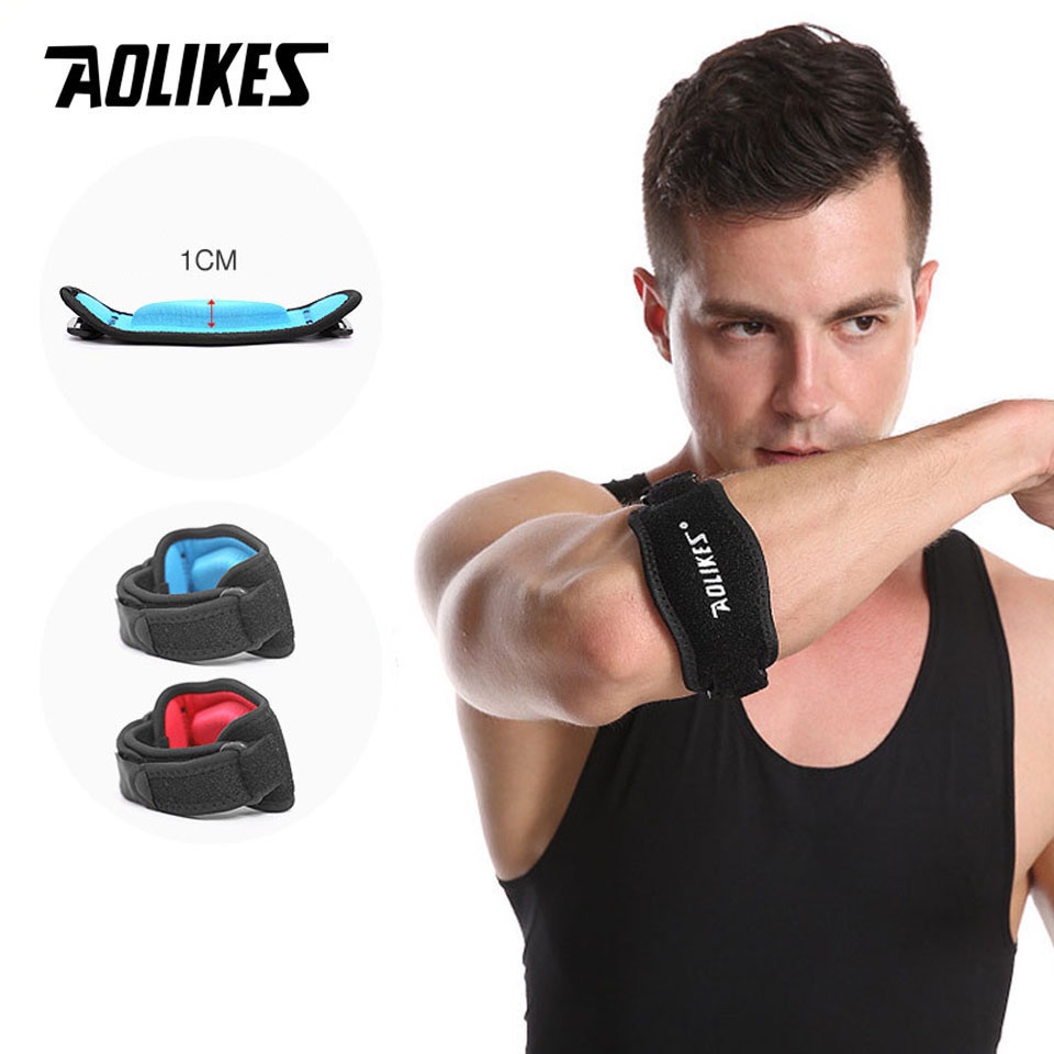 AOLIKES 1 Pc Adjustable Elbow Support Basketball Golf Strap Pads ...