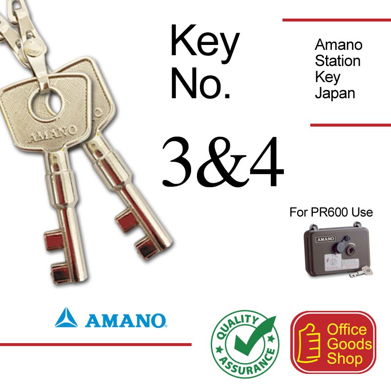 Kunci Amano Key 2 Pcs (Number 3,4 ) | Shopee Philippines