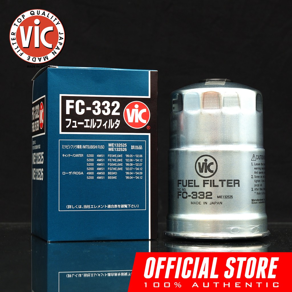 VIC Fuel Filter FC-332 for Mitsubishi Canter 4M50/4M51(Outlet) | Shopee ...
