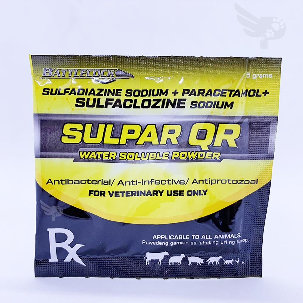 Sulpar QR 5g - sold per 10 sachets - Battlecock - petpoultryph | Shopee ...